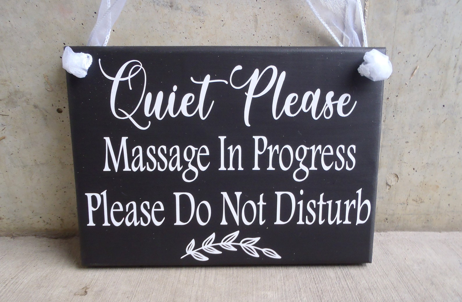 Quiet Please Massage Progress Please Do Not Disturb Wood Vinyl | Etsy