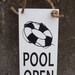 Swimming Pool Open Closed Wood Vinyl Sign for Backyard Front Door - Etsy