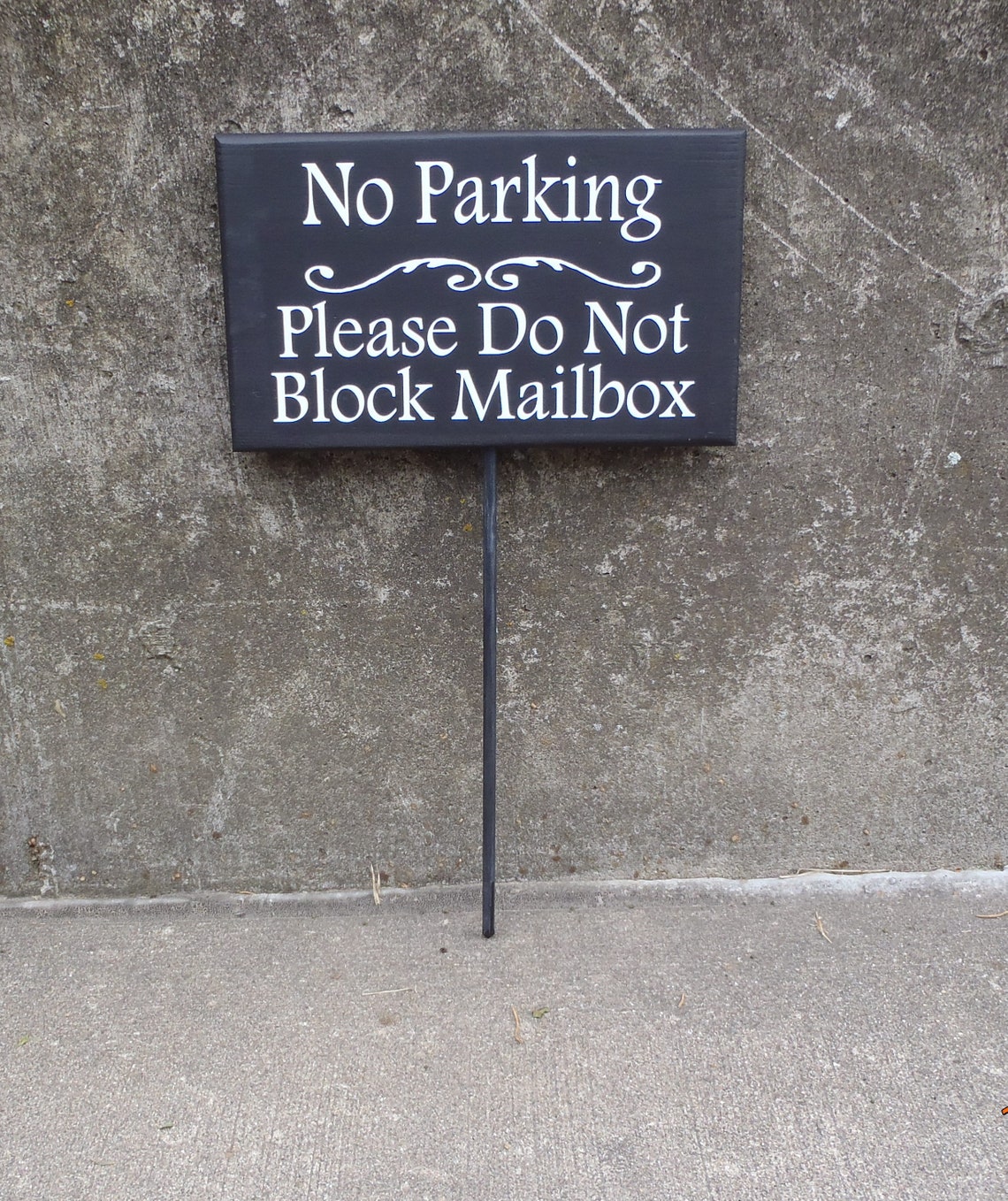No Parking Please Do Not Block Mailbox Wood Vinyl Stake - Etsy