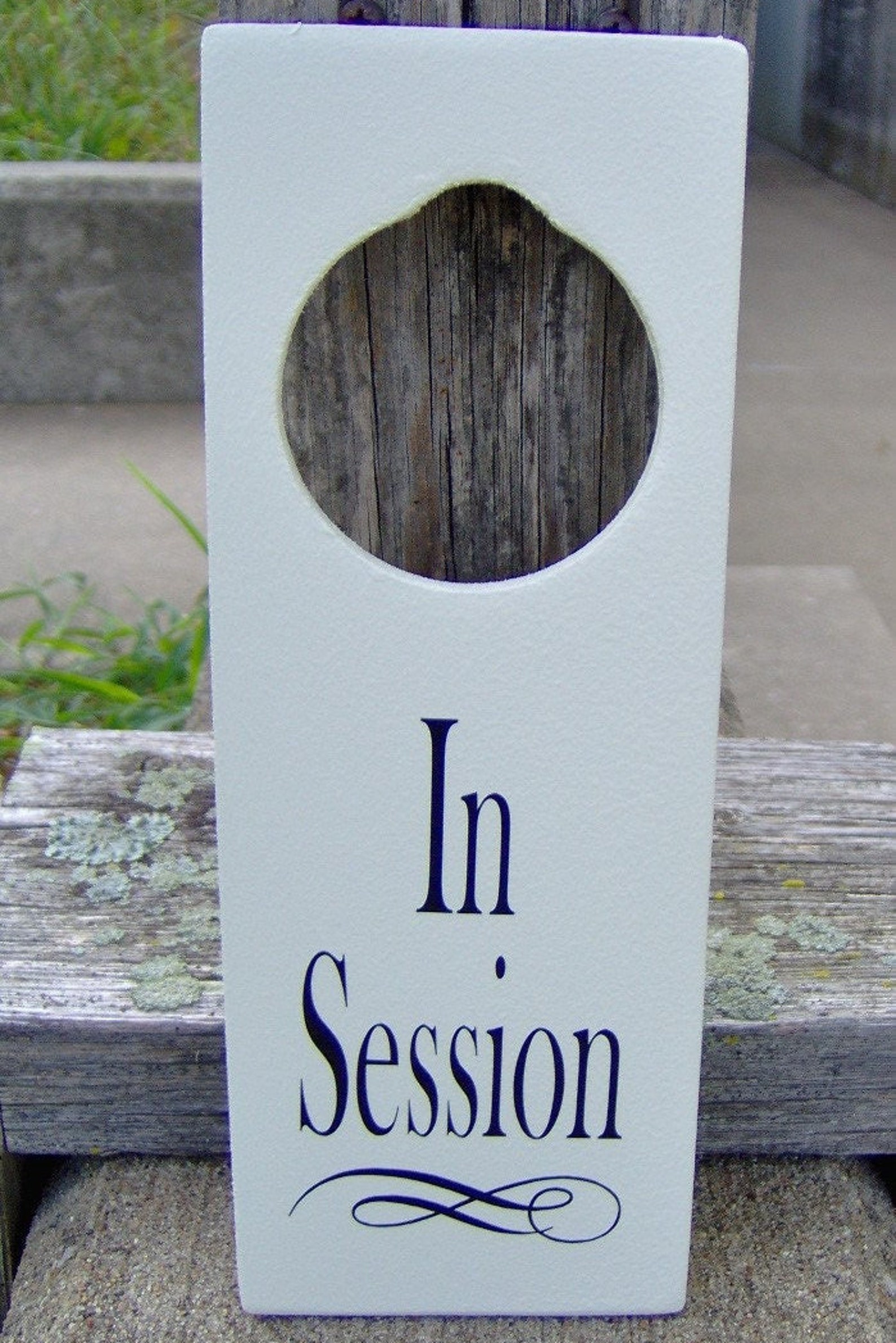 In Session Door Hanger Wood Vinyl Sign Spa Salon Massage - Etsy