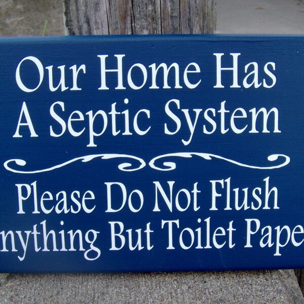 Septic Tank Sign - Etsy