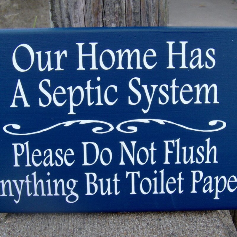 Septic Tank Sign - Etsy