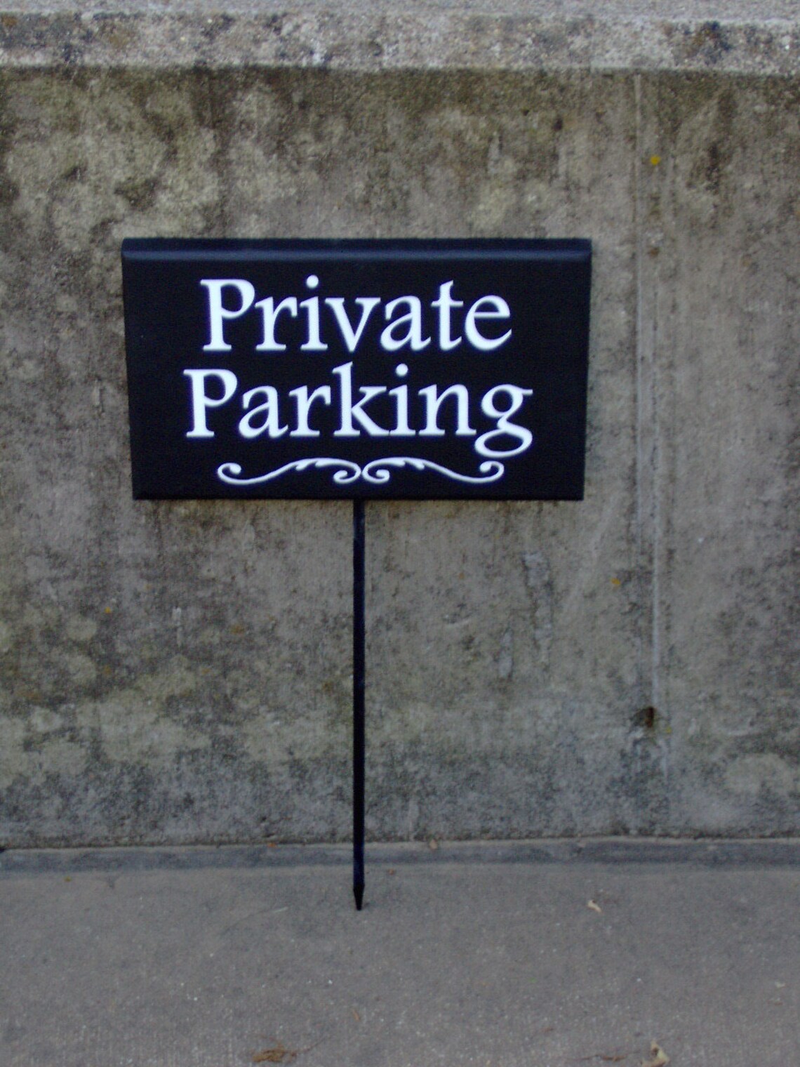 Custom Private Parking Sign Wood Vinyl Stake Sign Driveway - Etsy