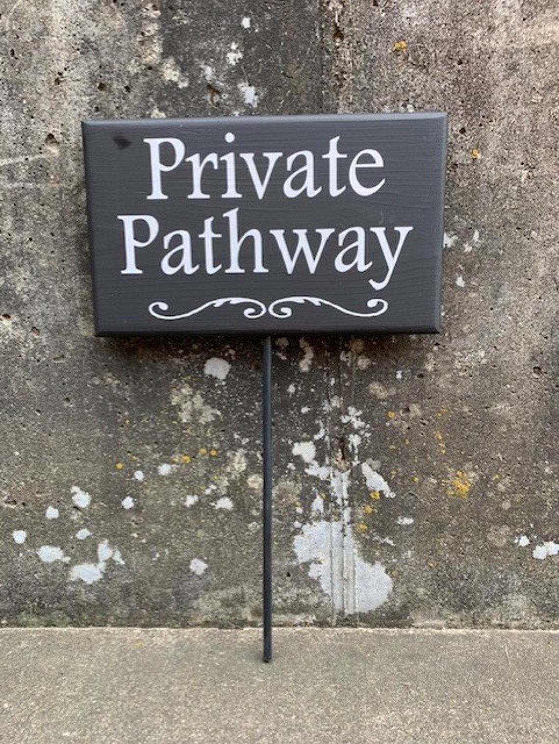 Custom Private Parking Sign Wood Vinyl Stake Sign Driveway - Etsy