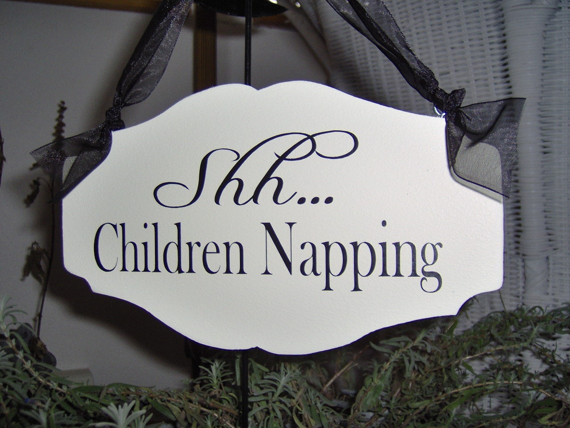 Children Napping Sign for Baby Nursery Bedroom Wood Vinyl Sign - Etsy