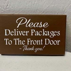 Deliver Packages Sign for Front or Back Porch Decor Outside Wooden ...