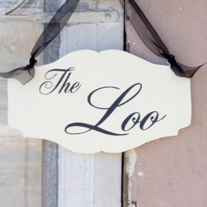 Signs for Doors the Loo Bathroom Sign Hallway Powder Room Door Signs ...