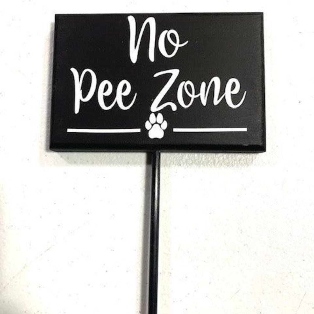 No Pee Dog Sign for Front Yard Landscape Wood Vinyl Signage for Homes ...