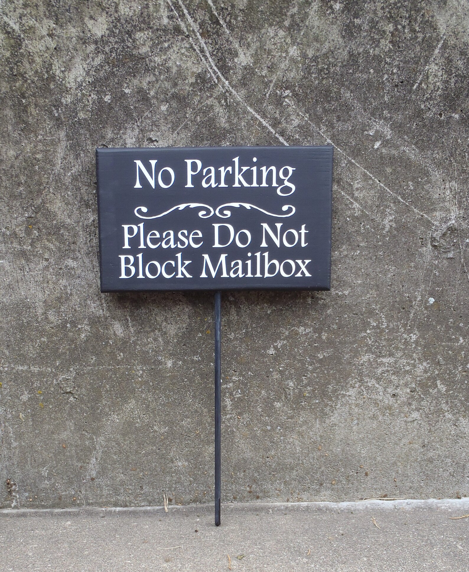 No Parking Please Do Not Block Mailbox Wood Vinyl Stake - Etsy