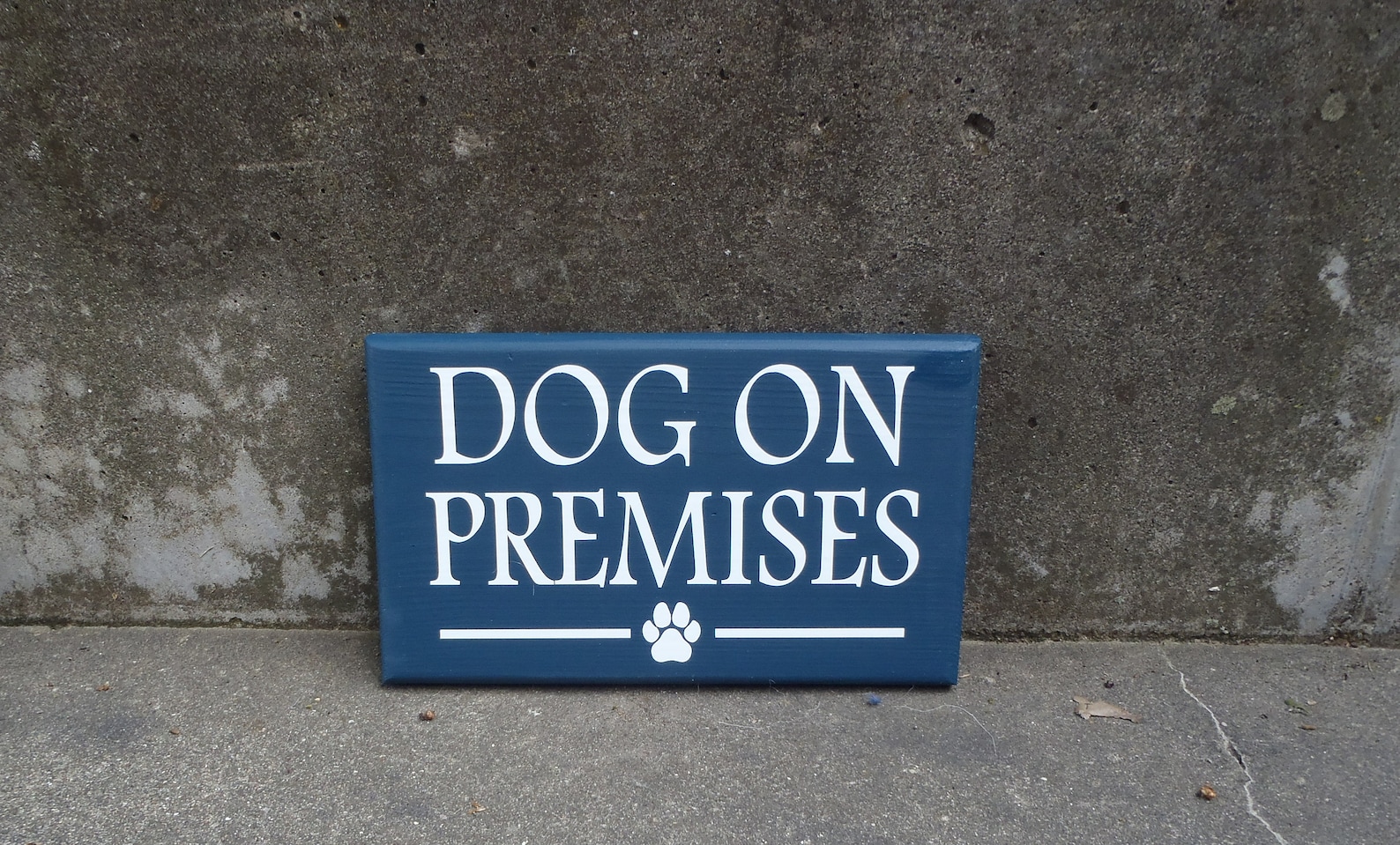 Dog Sign for Gate Dog on Premises Wood Vinyl Sign With - Etsy