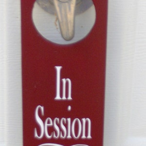 In Session Door Hanger Wood Vinyl Sign Spa Salon Massage Therapy ...