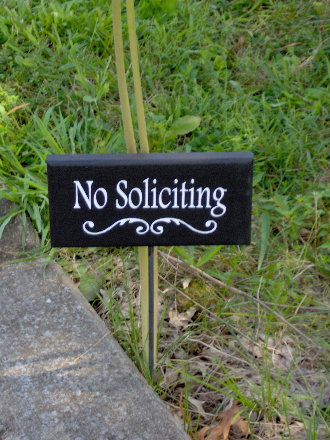 No Soliciting Yard Sign Wood Sign Outdoor Sign Wooden Vinyl - Etsy
