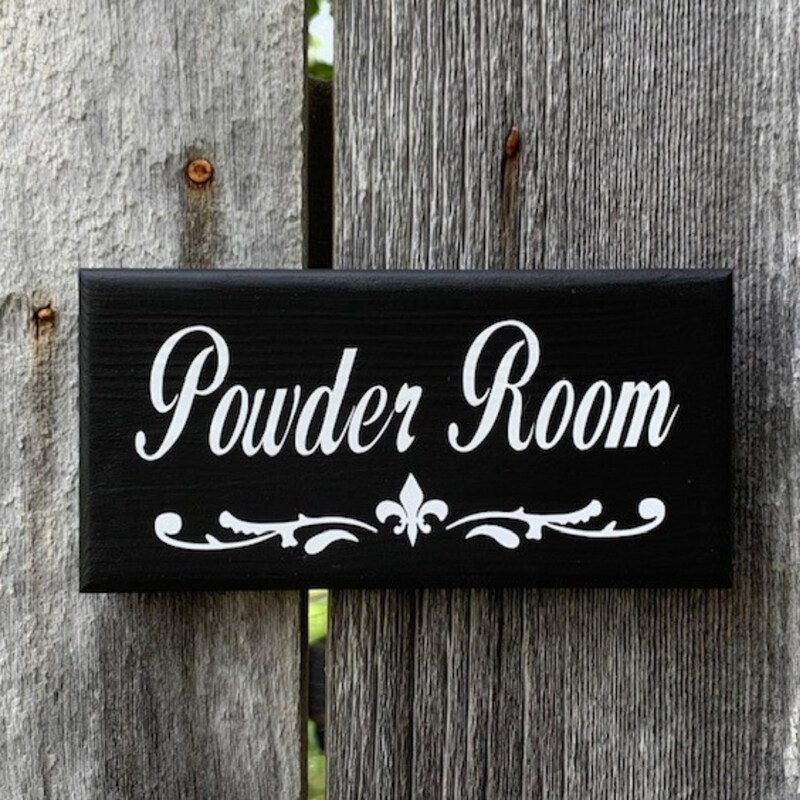 Powder Room Signs - Etsy