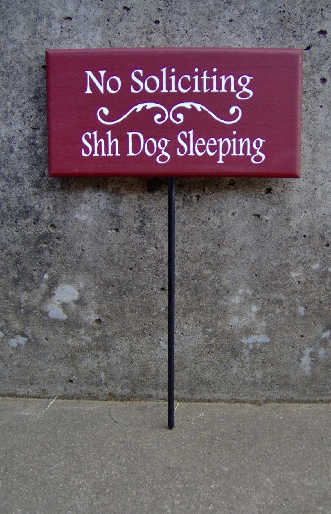 No Soliciting Sign for Home Shh Dogs Sleeping Wood Signs Vinyl - Etsy