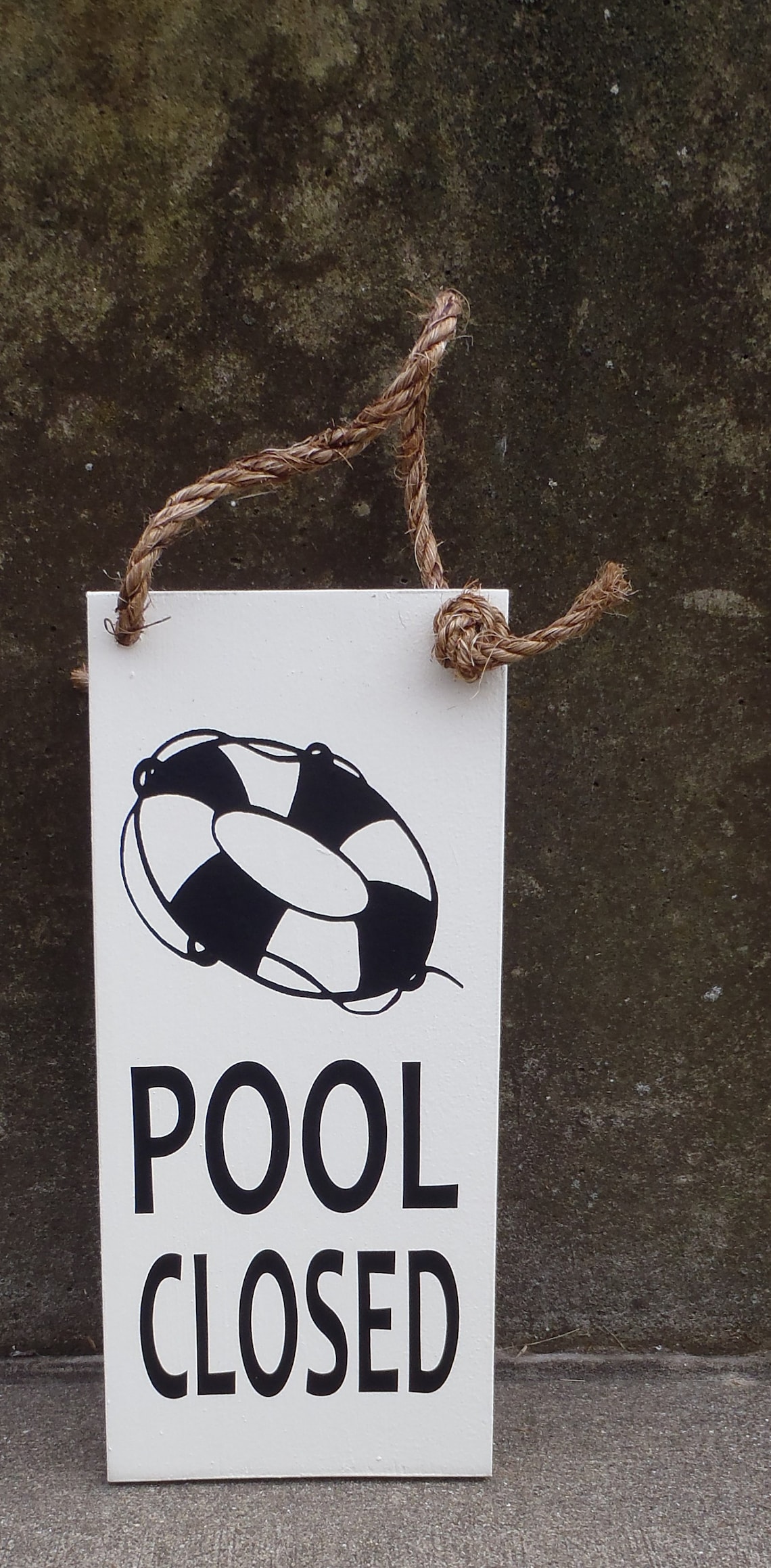 Swimming Pool Open Closed Wood Vinyl Sign for Backyard Front | Etsy