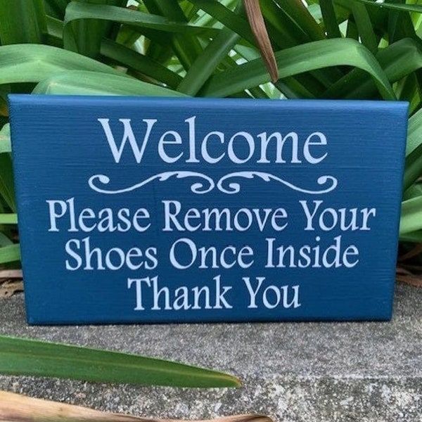 Please Remove Your Shoes Sign - Etsy