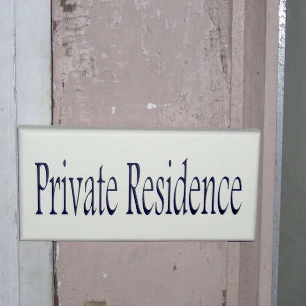 Private Residence Sign - Etsy