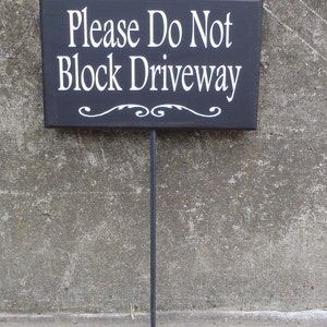 Custom Yard Signs Please Do Not Block Walkway Personalized Lawn Sign ...
