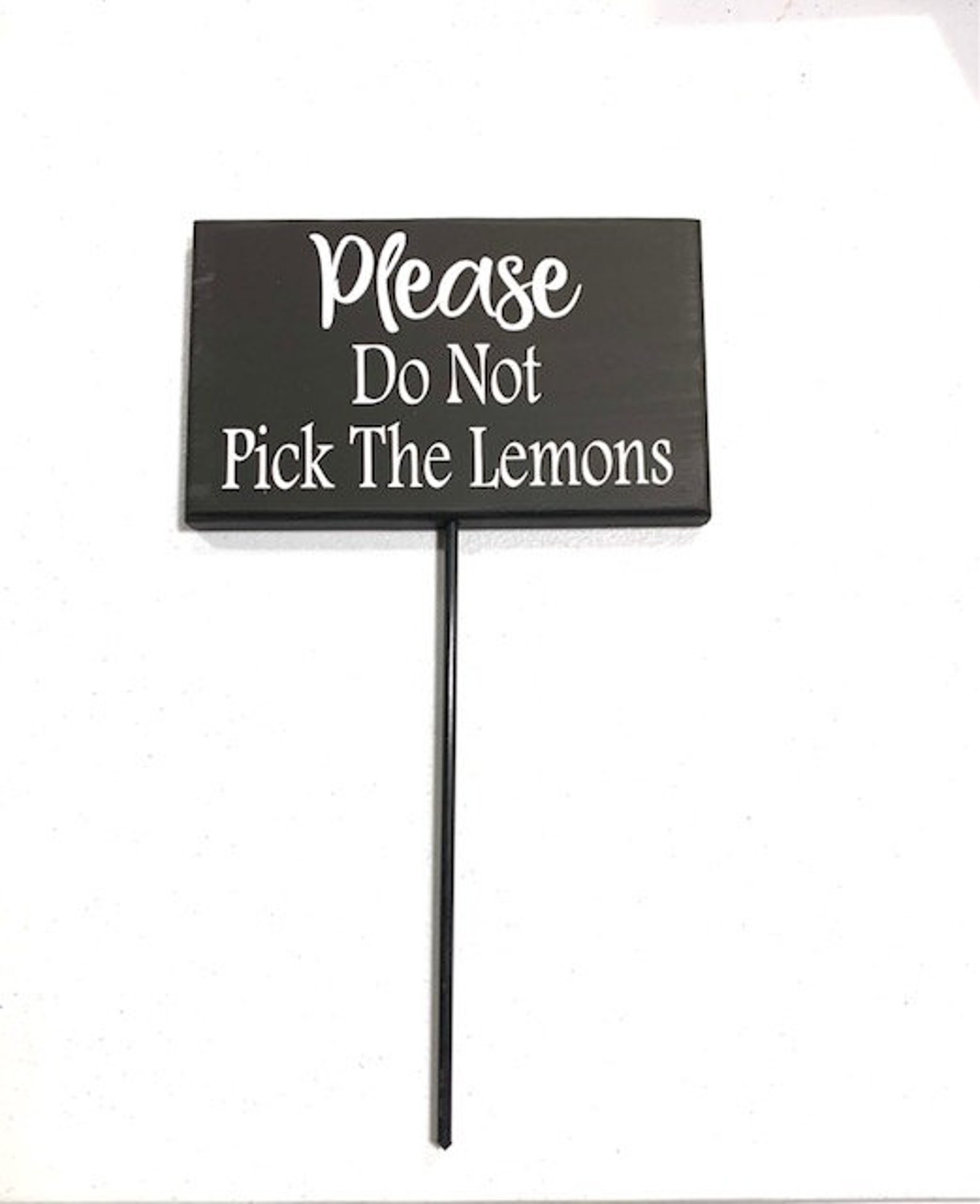 Please Do Not Pick the Flowers Wood Vinyl Sign Flower Bed - Etsy