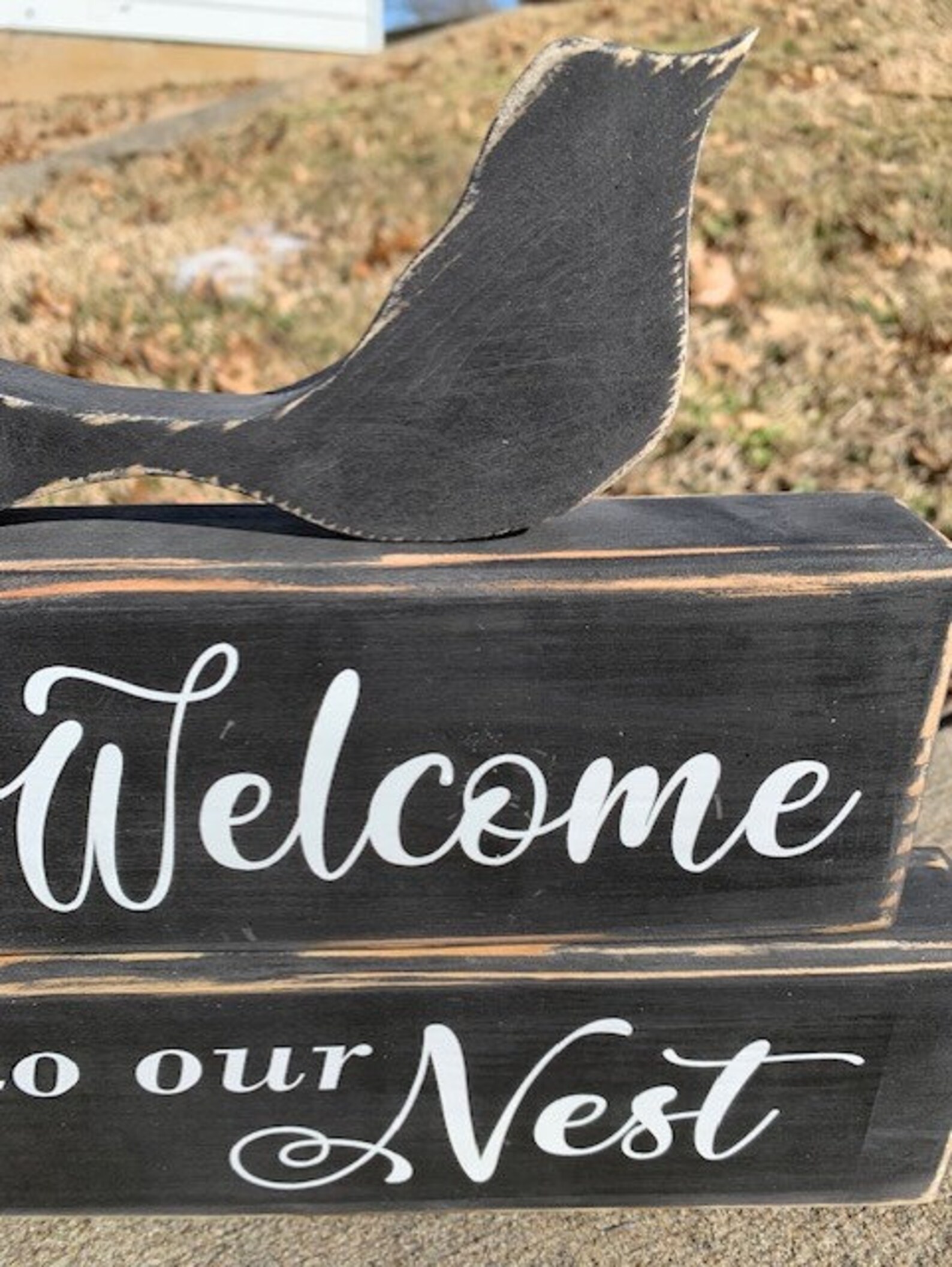 Rustic Tabletop Decor Wood Signs for Home Decorating Stackable | Etsy