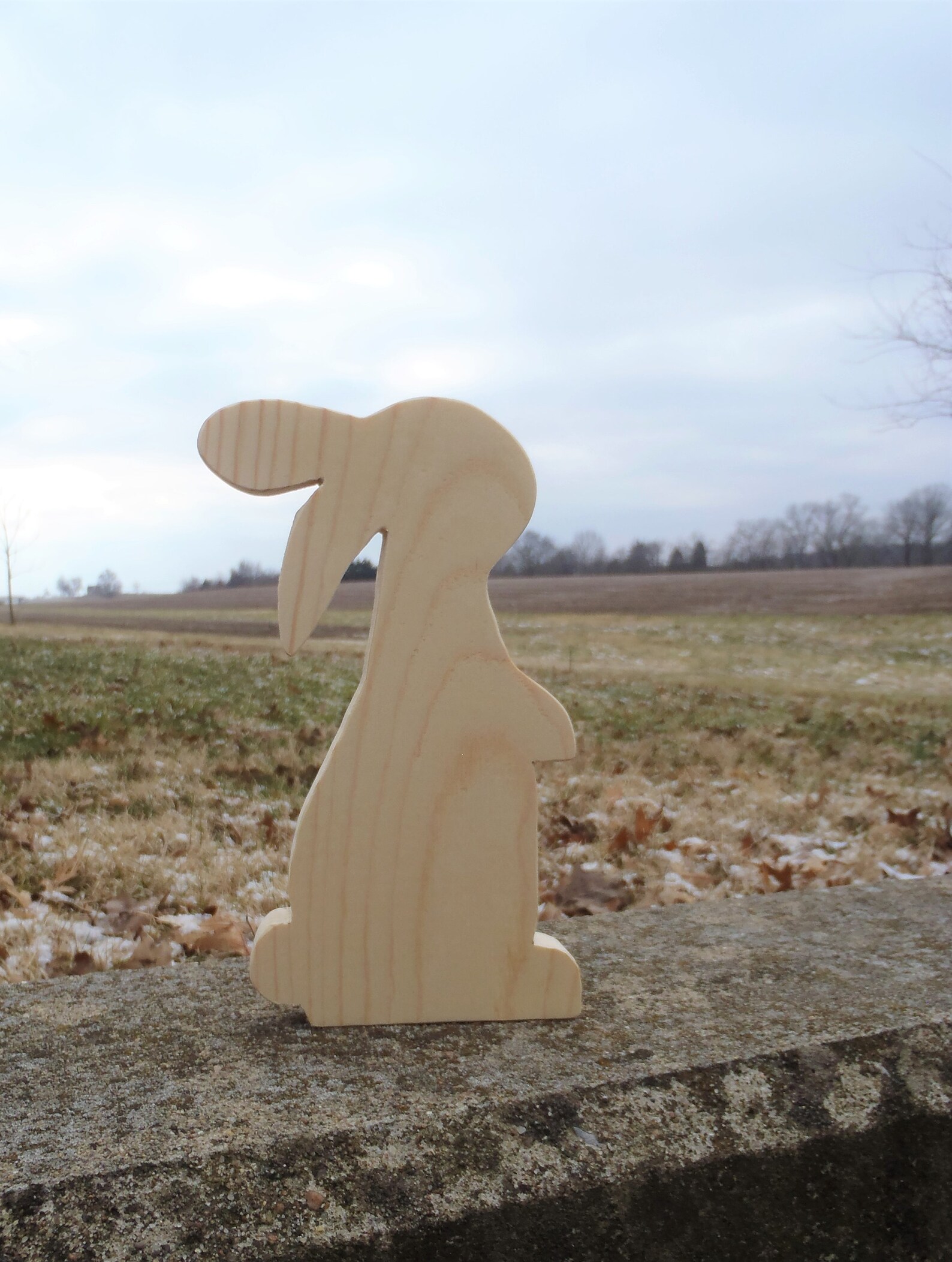 Bunny Rabbit Unfinished Small Wood Cutout Easter Decor Craft - Etsy