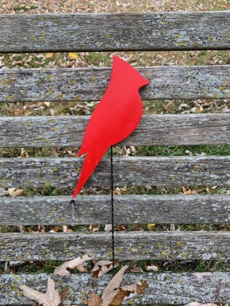 Cardinal Decorative Bird Pick for Centerpieces or Planters or - Etsy
