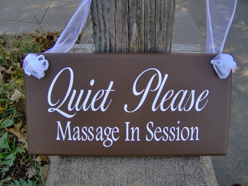 Quiet Please Service in Session Wood Sign Vinyl Door Plaque - Etsy