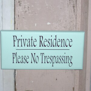 Privacy Sign Wall Hanging Private Residence Please No Trespassing Wood ...