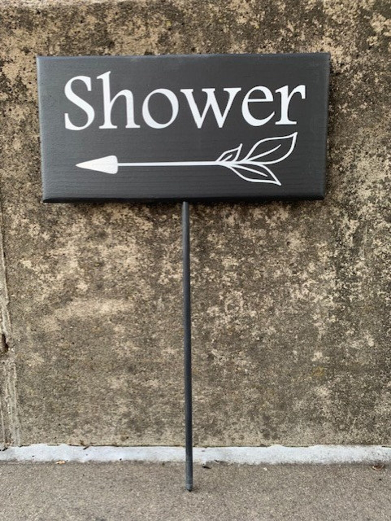 Salon Directional Arrow Wood Vinyl Stake Sign Beauty Salon - Etsy