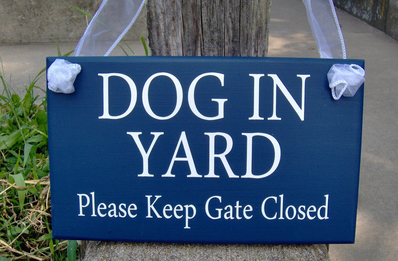 Dog in Yard Please Keep Gate Closed Wood Vinyl Sign Beware - Etsy