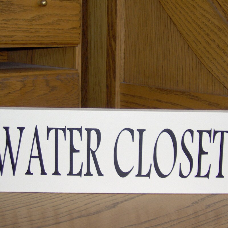 Water Closet Sign - Etsy