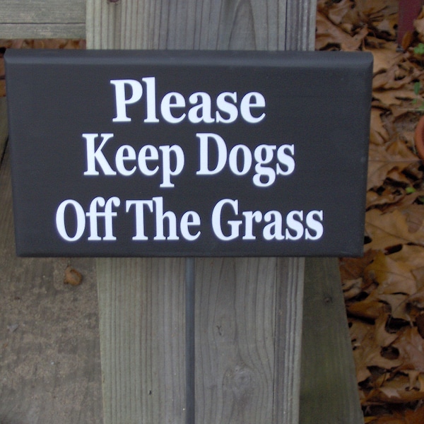 Keep Dogs off Grass - Etsy