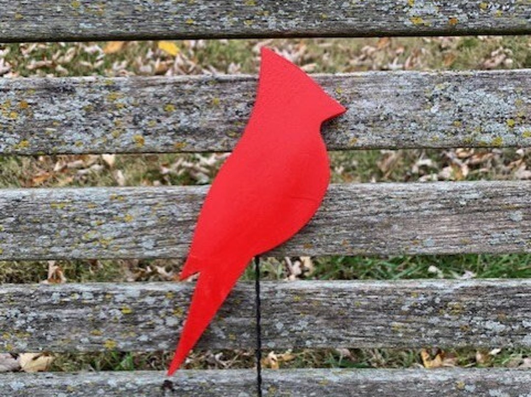 Cardinal Red Bird Decorative Pick for Centerpieces or Planters or ...