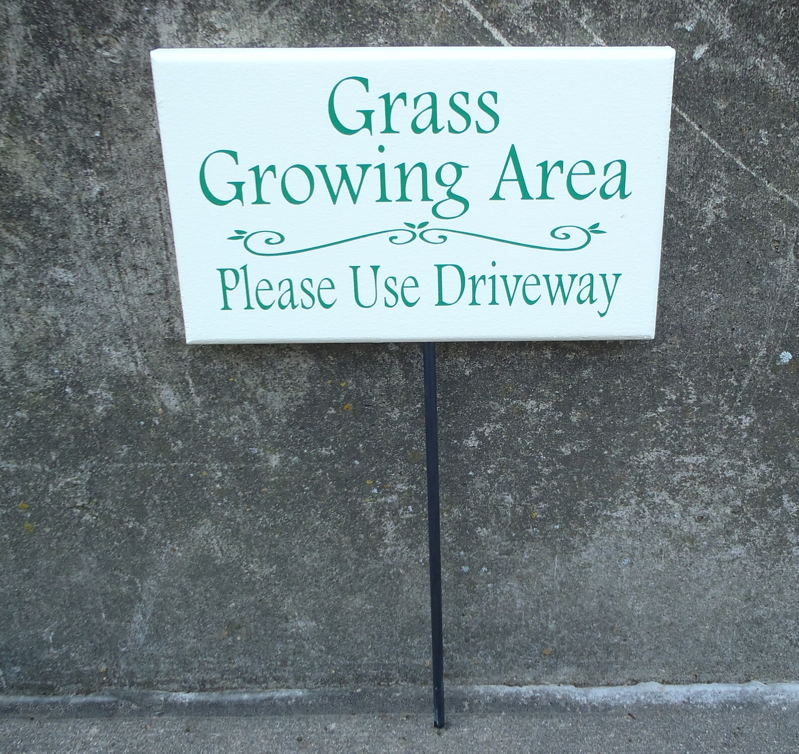 Grass Growing Area Please Use Walkway Sign Outdoor Garden Wood | Etsy