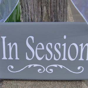 In Session Wood Vinyl Signs for Small Businesses or Working From Home ...