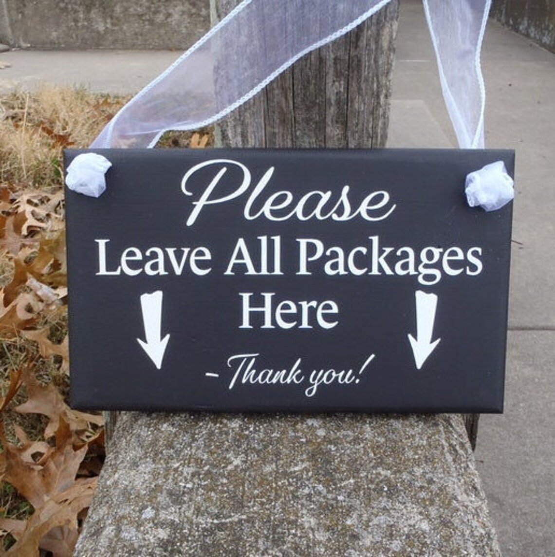 Delivery Directional Door or Wall Sign Please Leave Packages - Etsy