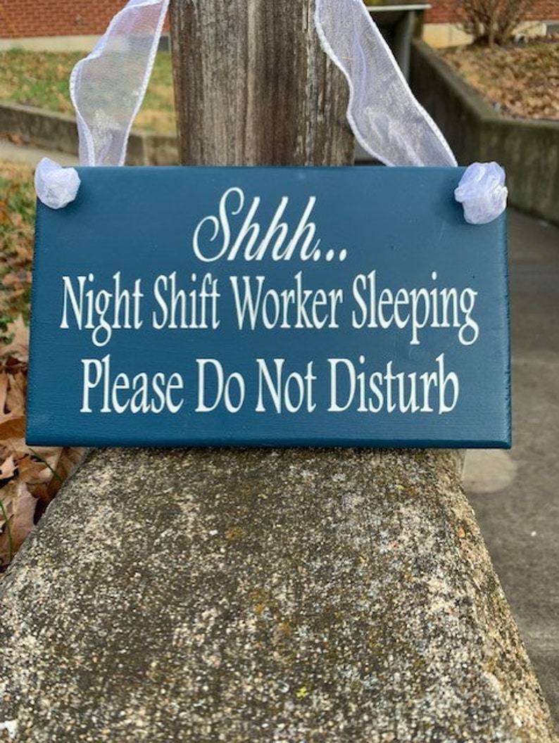 Night Shift Worker Sleeping Please Do Not Disturb Wood Vinyl - Etsy