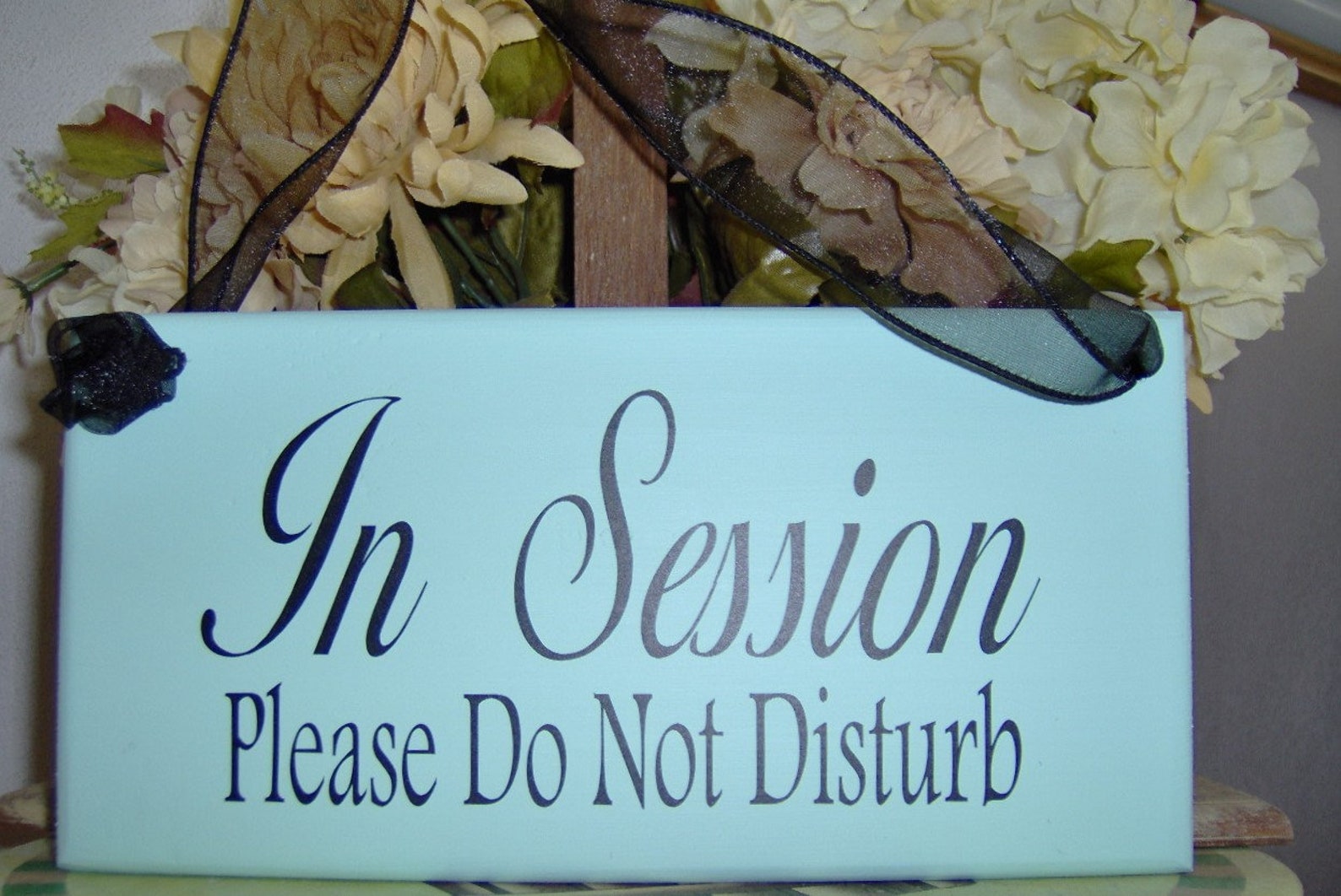 In Session Please Do Not Disturb Wood Vinyl Sign Door Hanger - Etsy