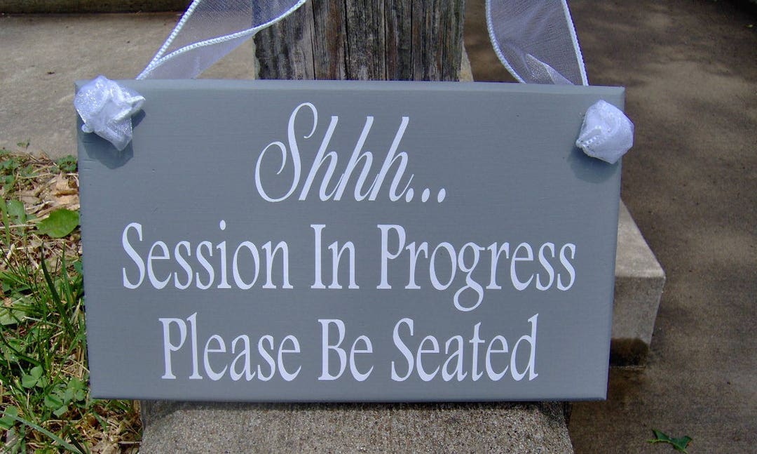Session Therapy Office Door Sign for Professional Business Decor Wooden ...