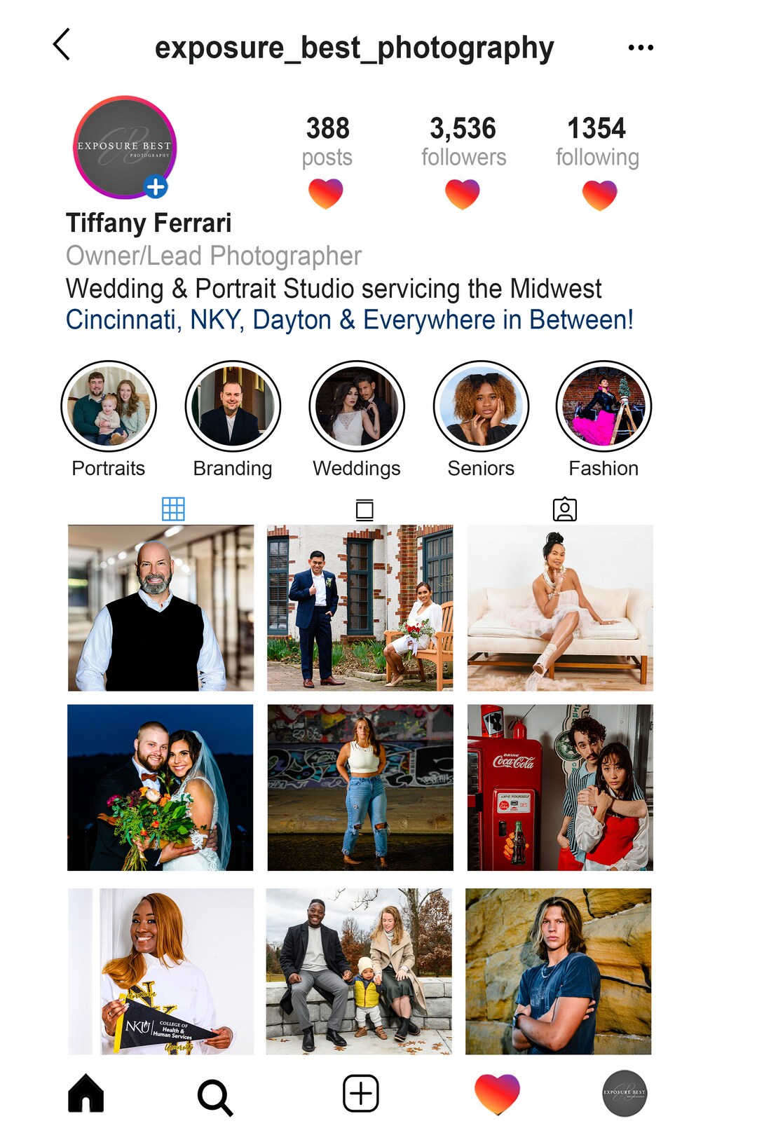 IG Profile Page Mockup - Etsy