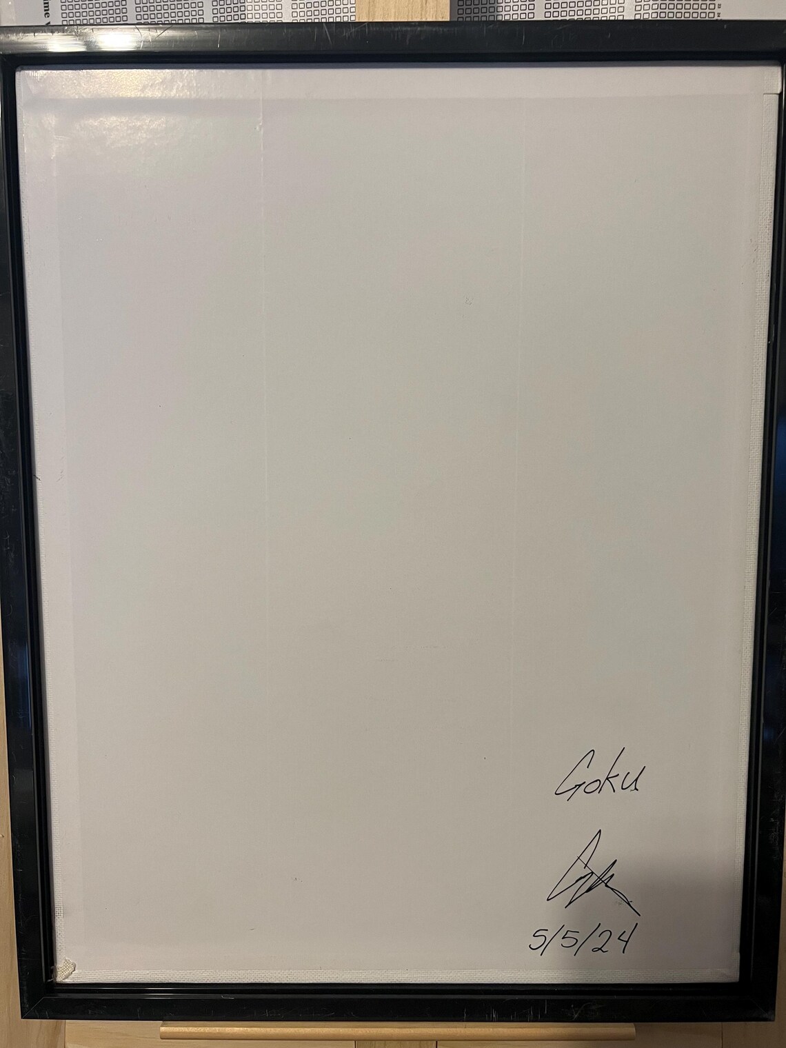 Goku dragonball Z Hand Painted Acrylic Framed Painting - Etsy