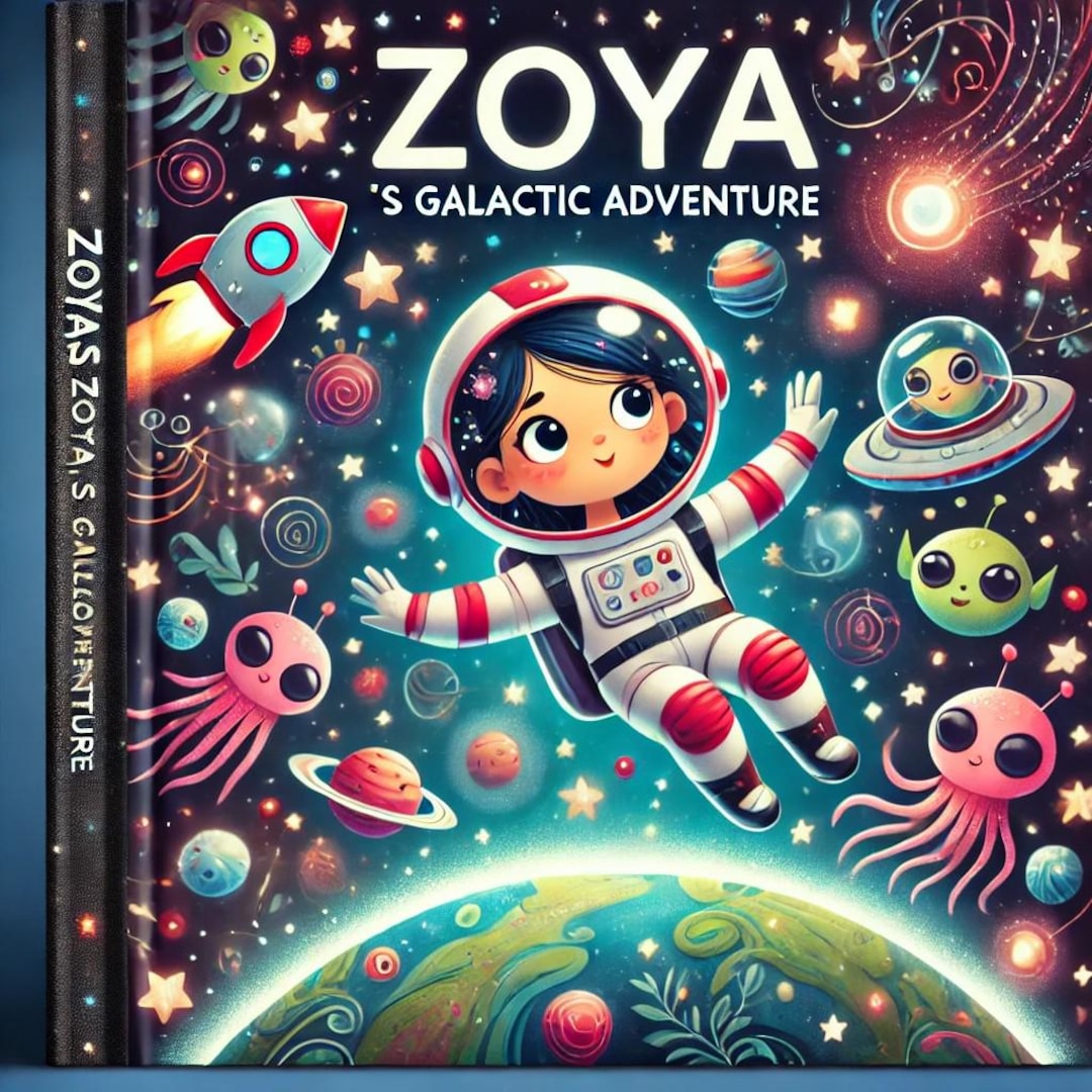 Printable Space Adventure Book for Kids | Story + Coloring | Instant ...