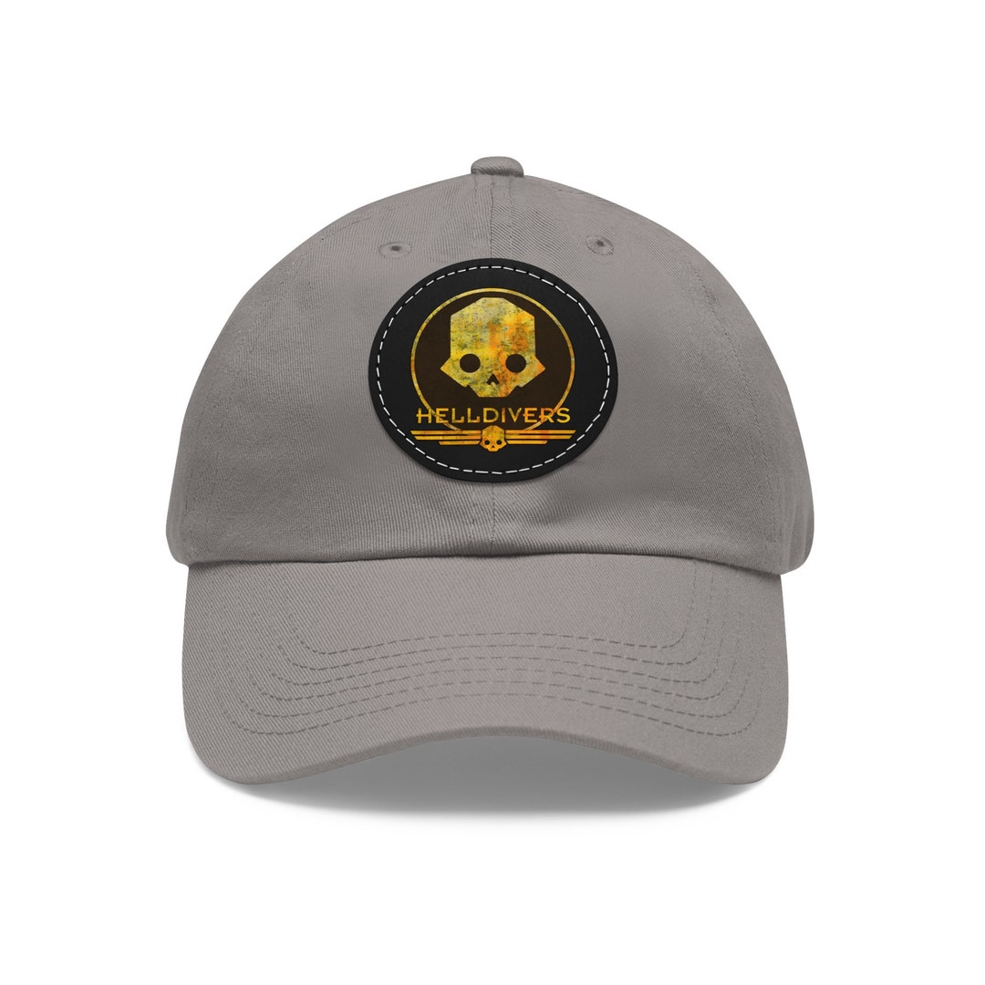Helldiver Logo Hat With Leather Round Patch Best Gift for Gamers - Etsy