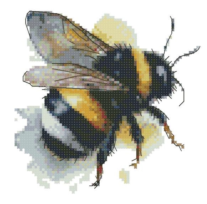 Bee Cross Stitch Pattern: Easy DIY Cozy Design (PDF Download) - Etsy