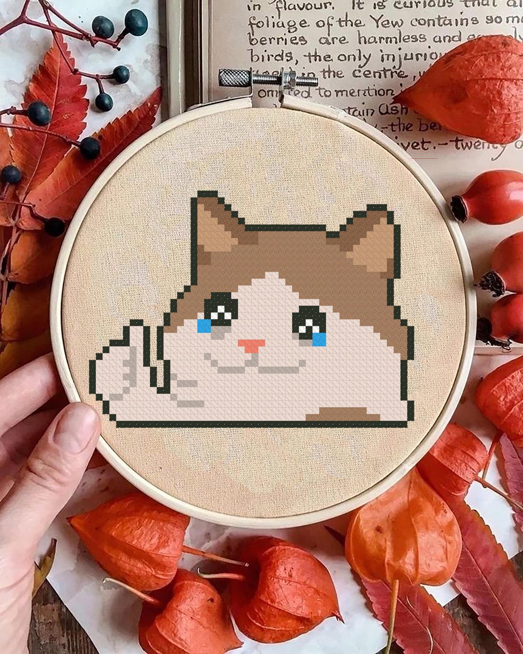 Crying Cat Thumbs up Meme Cross Stitch Pattern (PDF Download) - Etsy