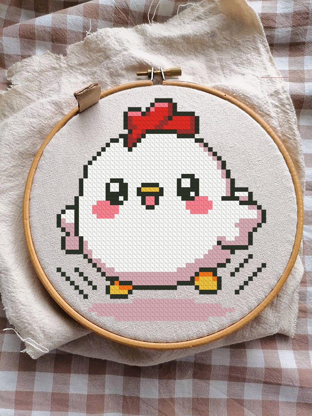 Funny Big-eyed Rooster Cross Stitch Pattern: Easy DIY Decor (PDF) - Etsy
