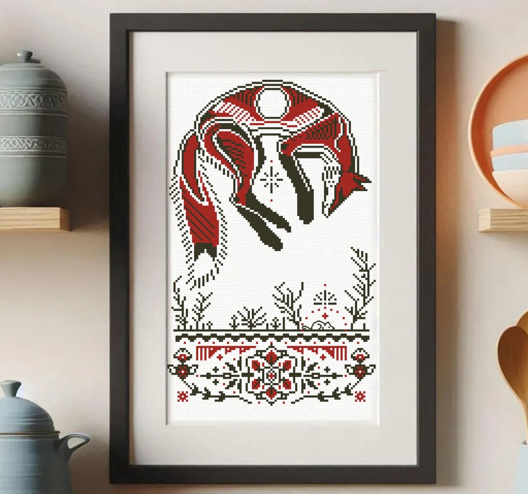 Funny Fox Hunting a Mouse Cross Stitch Pattern PDF 101х158 Stitches ...