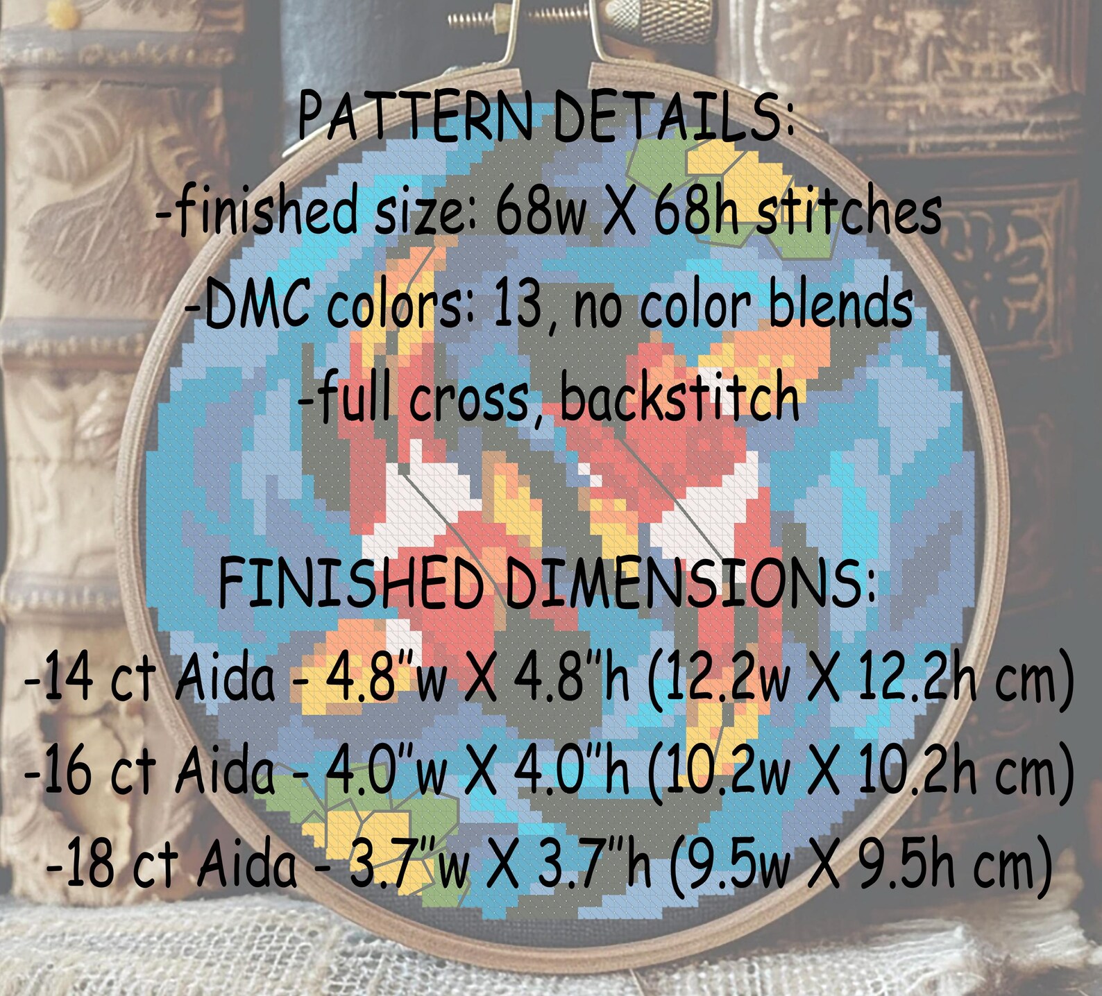 Koi Fish Cross Stitch Pattern: Easy DIY Cozy Design (PDF Download) - Etsy