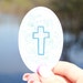 Living Water Cross Sticker - Etsy