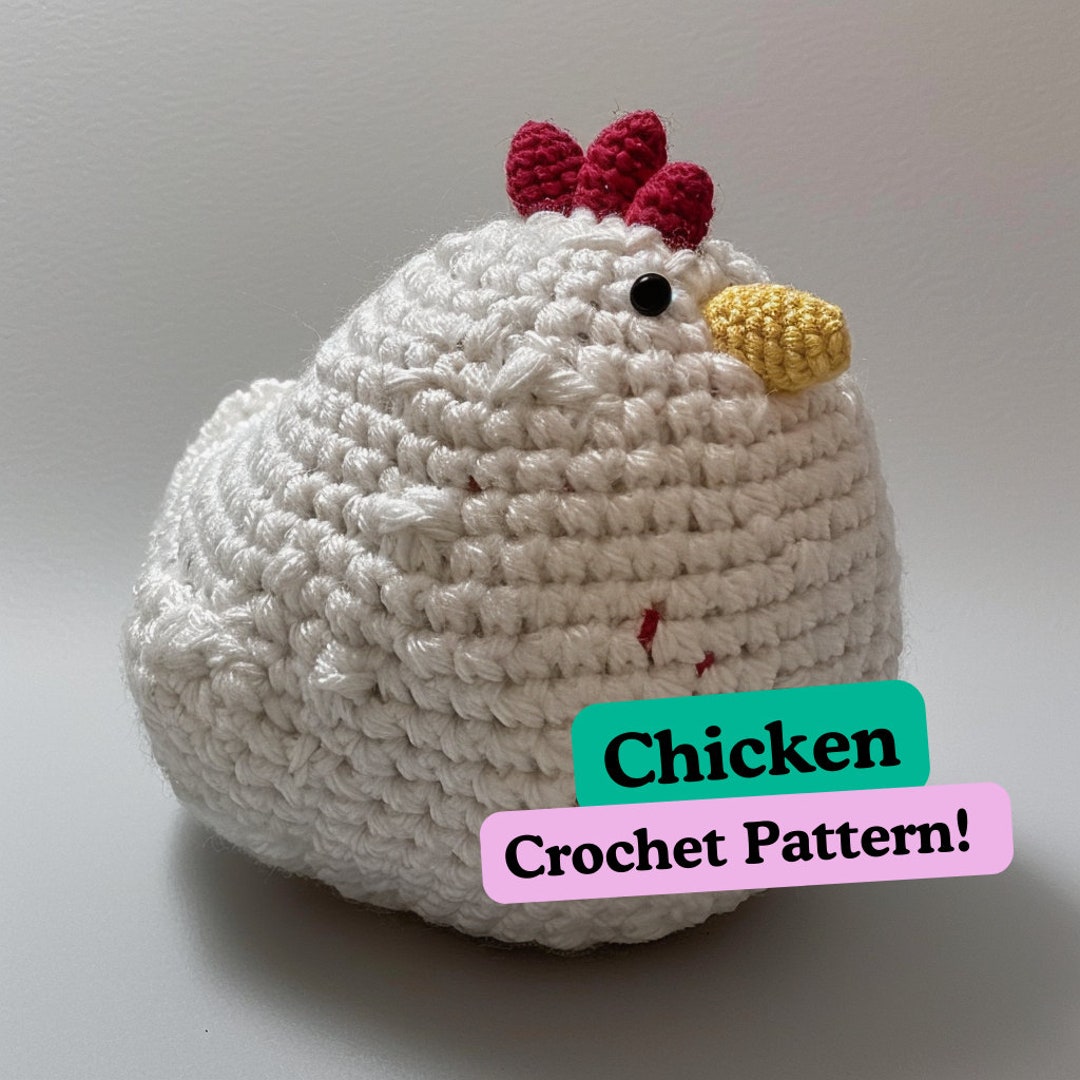 Fat Chicken Crochet Pattern Crochet Pattern for Chicken, Crochet ...
